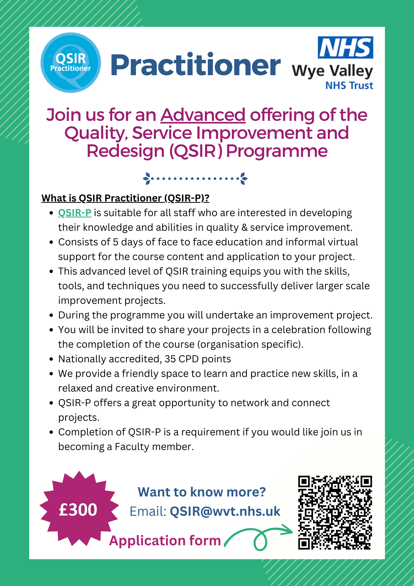 Course: QSIR Training Opportunities